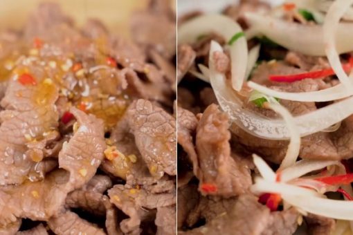 Cách Làm Bò Tái Chanh Hành Tây Mềm Ngon, Chua Ngọt